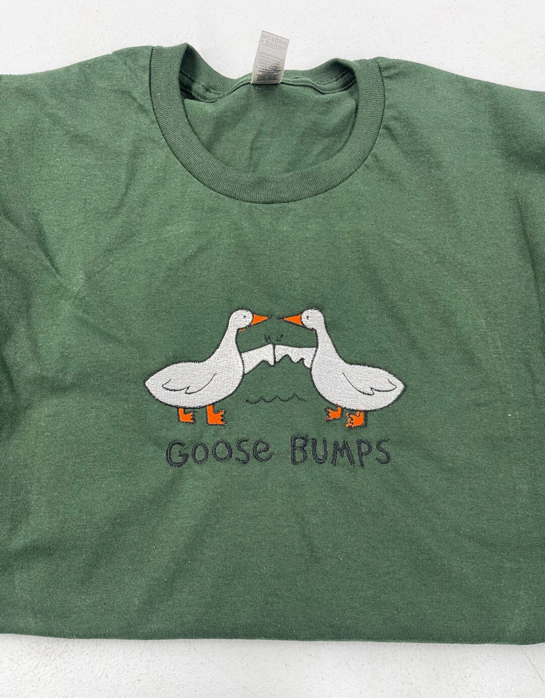 Goose Bumps Embroidered Tee - Etsy