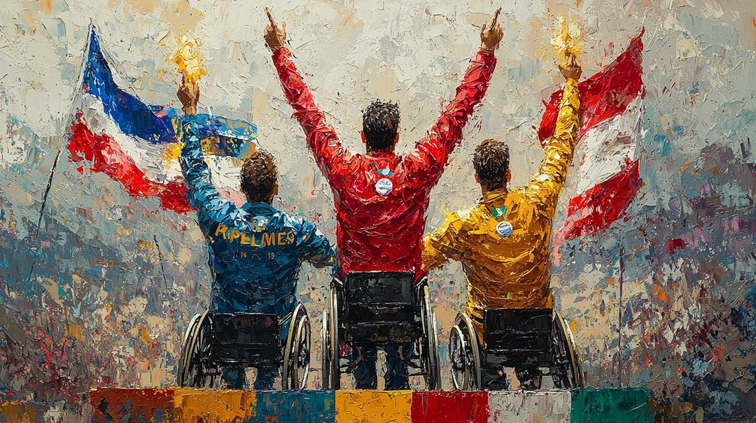 Set of 4 Printable Paralympics 2024 Wall Art - Etsy