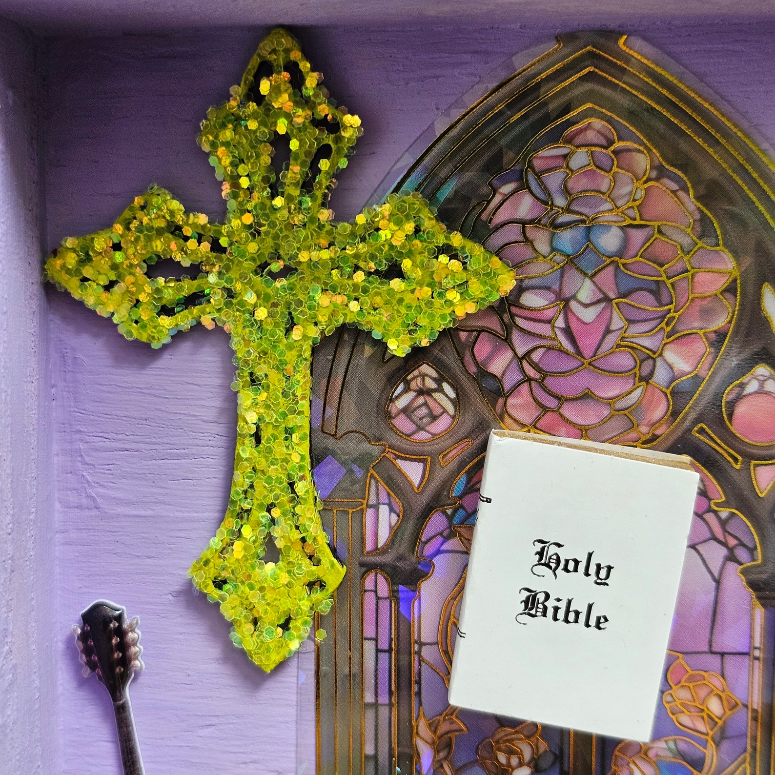 Praying Girl Shadow Box - Diorama - Mixed Media - Assemblage Art ...