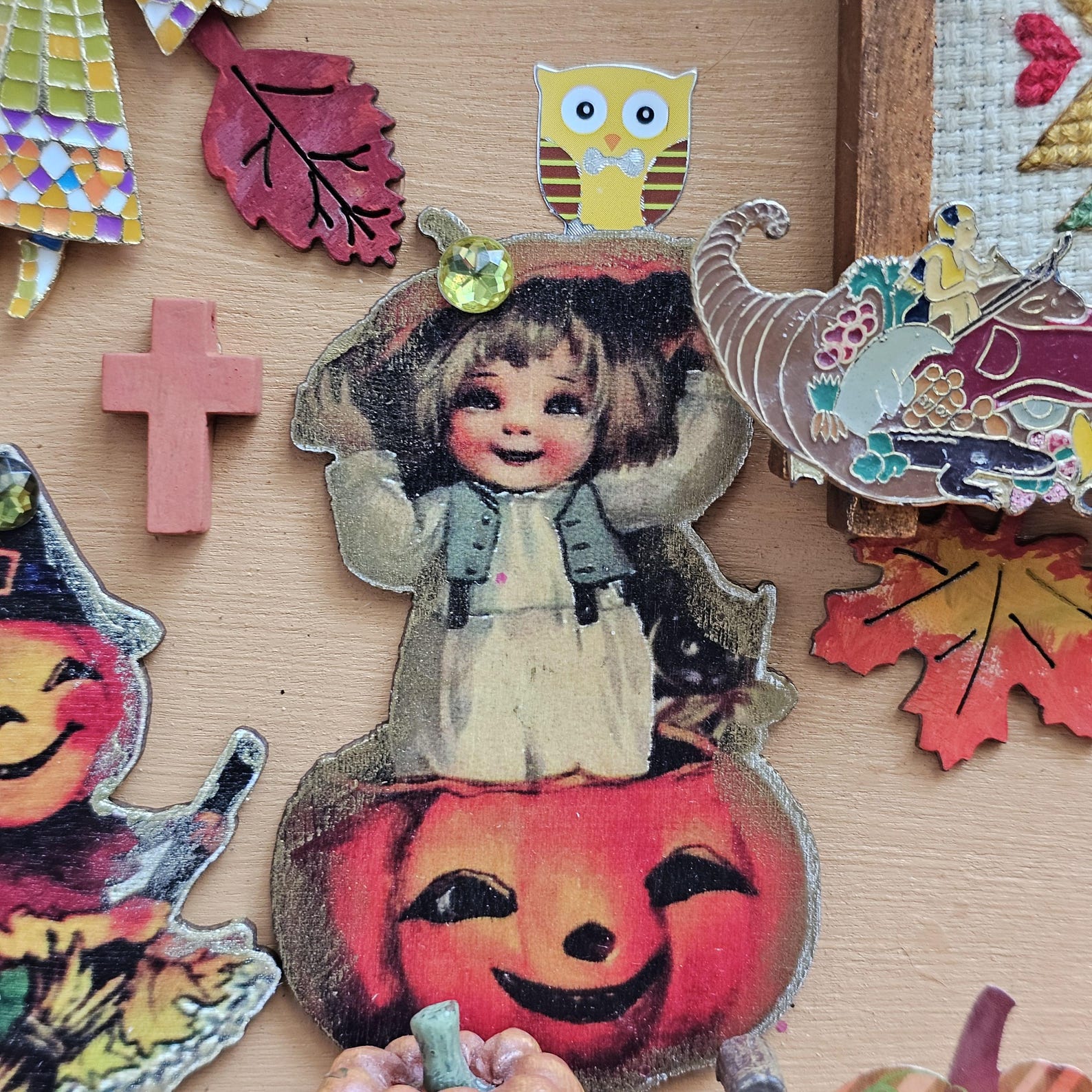 Pumpkins for Sale Diorama-autumn Shadow Box-fall Art Assemblage-autumn ...