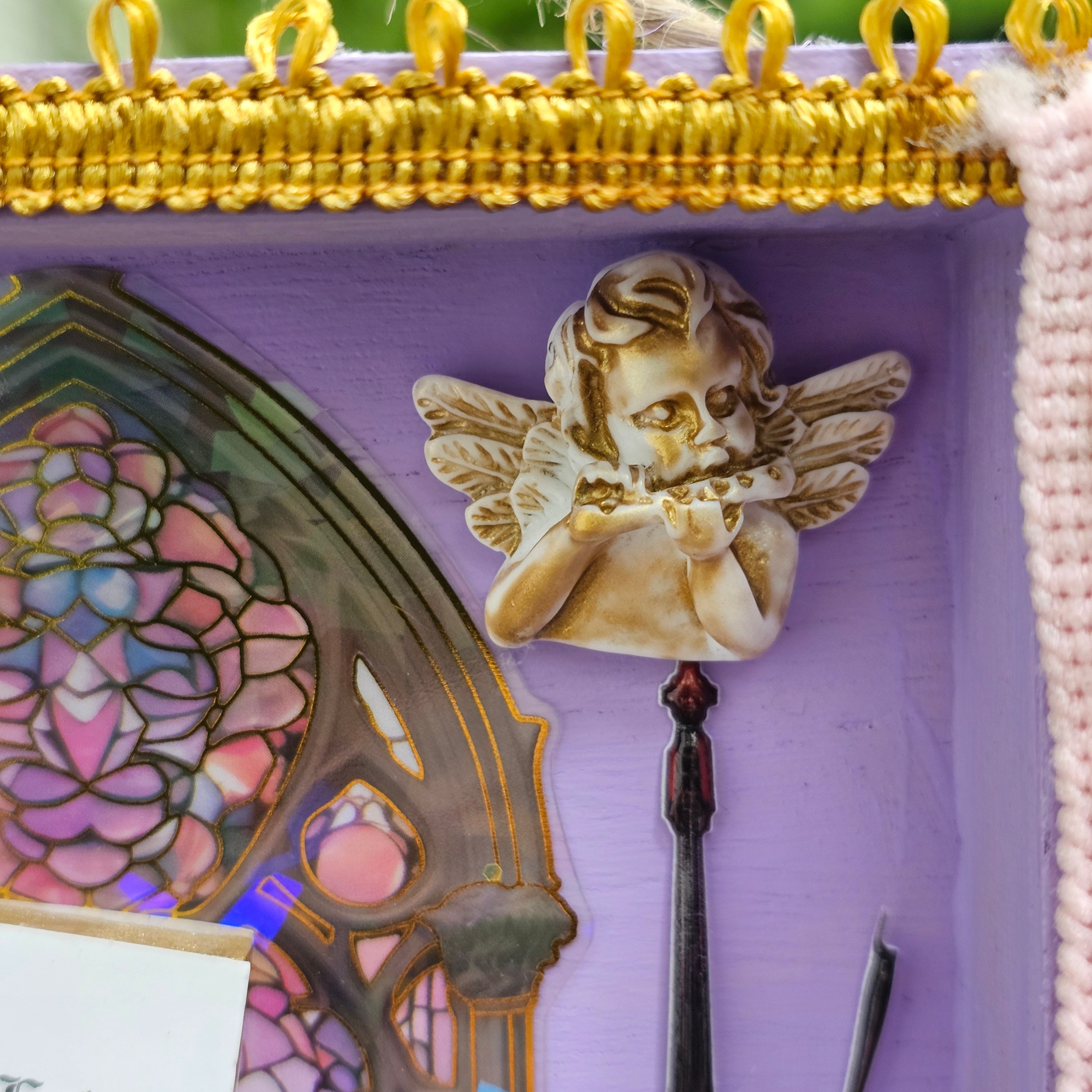 Praying Girl Shadow Box - Diorama - Mixed Media - Assemblage Art ...