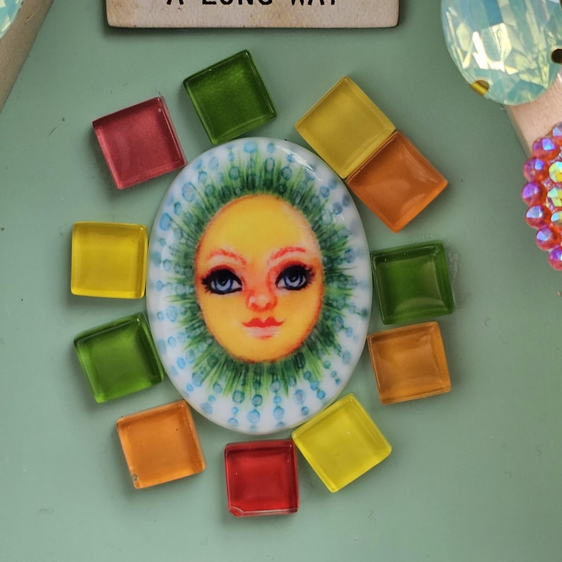 Magic Memories Triangle Diorama * Flower Girl Shadow Box * Assemblage ...