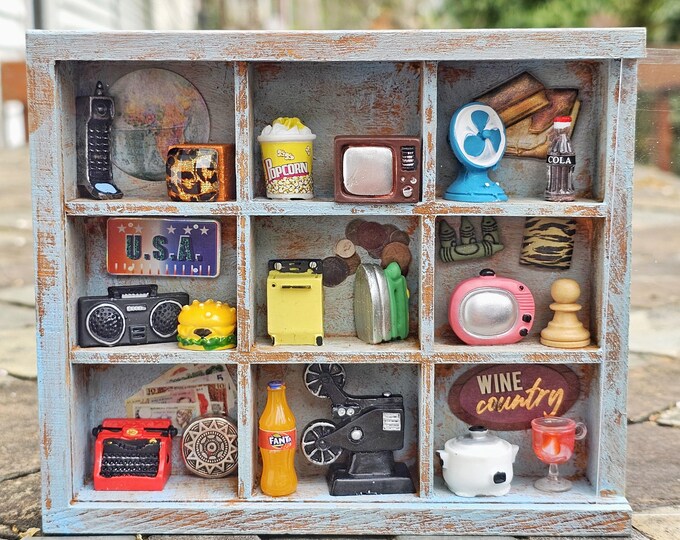 1980's Nostalgic Moments Diorama- 80's Memorabilia Shadow Box-gen X Art ...