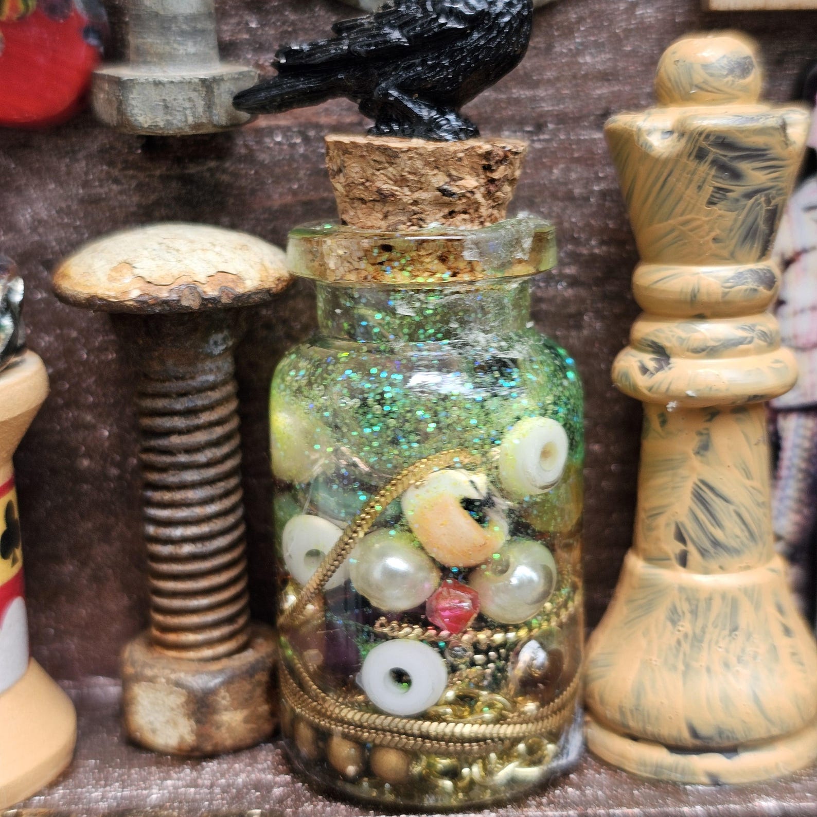 Steampunk Diorama Shadow Box – Upcycled Tools - Chess Piece Art - Etsy