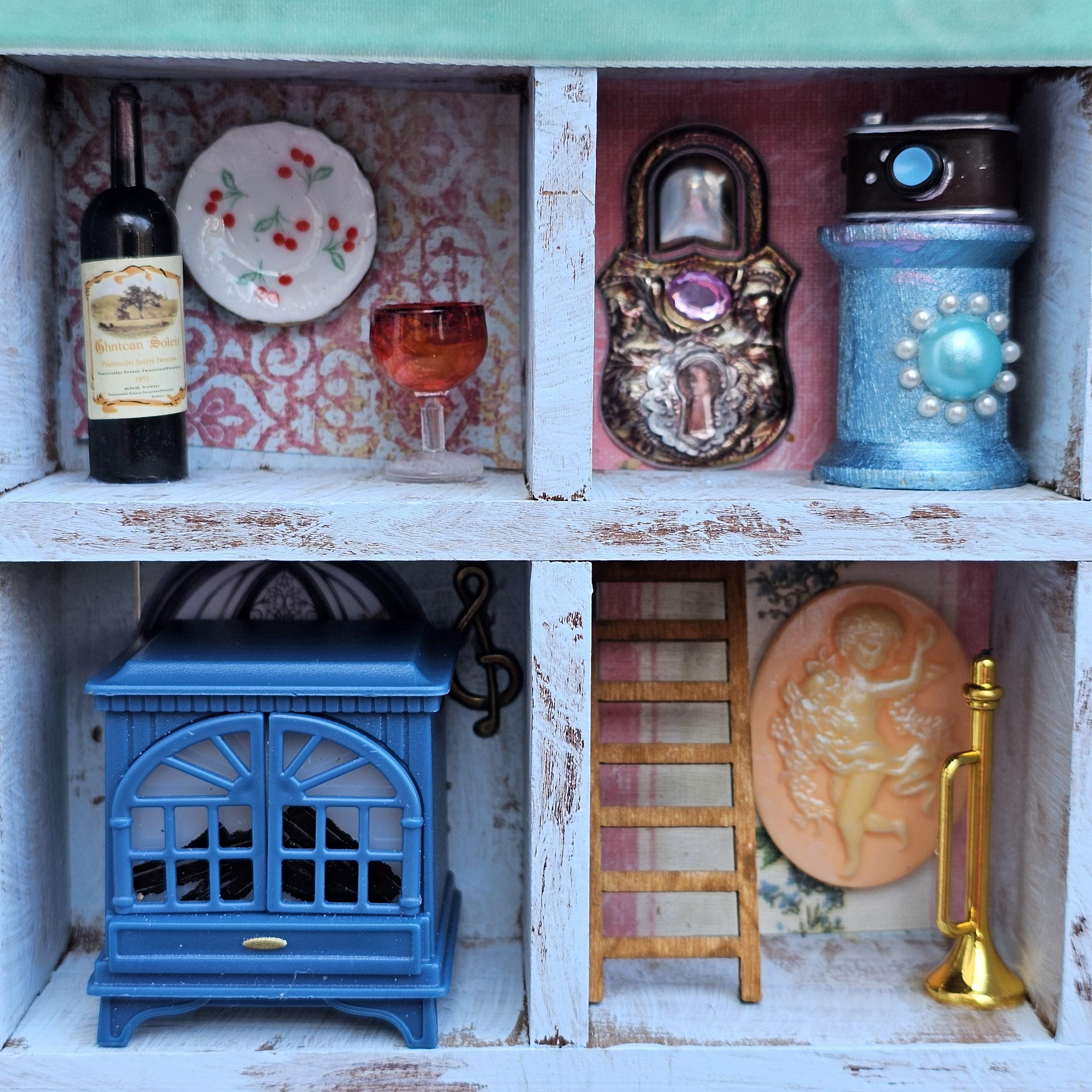 Victorian Ladies Home Diorama-nostalgic Miniatures-vintage Pieces-1980 ...