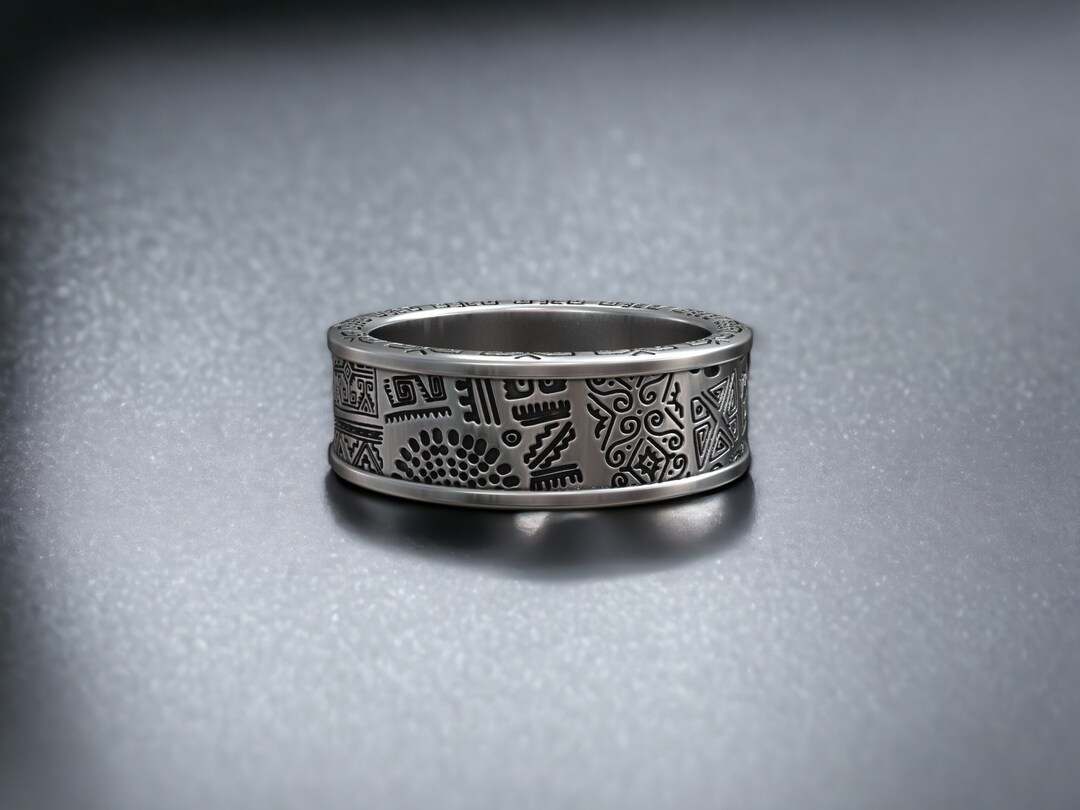 Samoan Maori Polynesian Amulet Pattern 925 Sterling Silver Ring ...