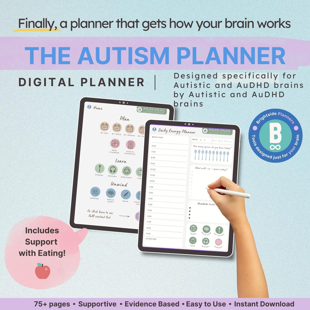 Autism & Audhd Digital Planner: Neurodivergent Support (digital ...