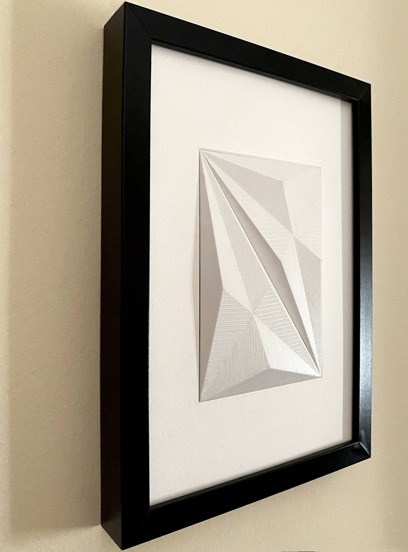 3D Printed White Triangles - Etsy