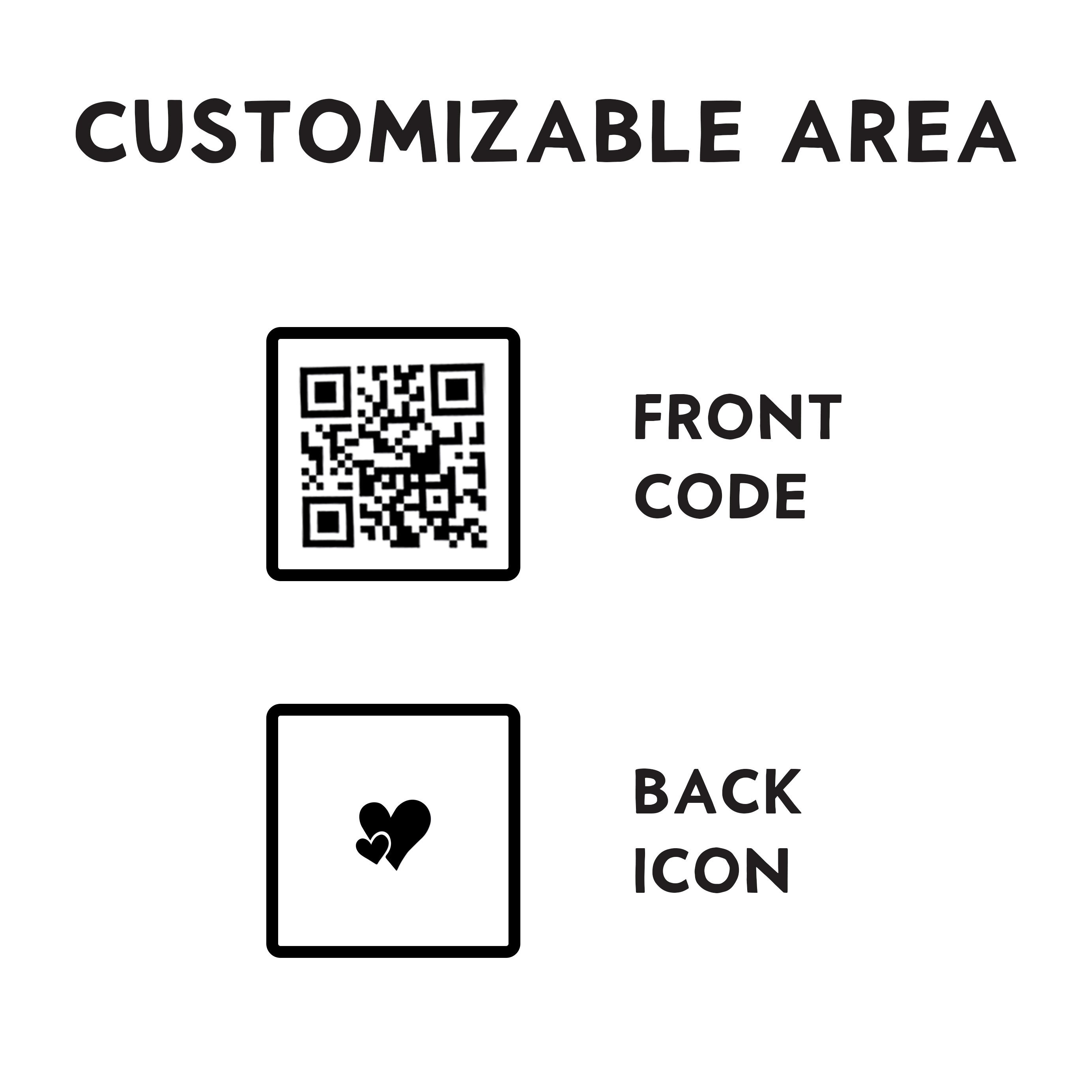 Personalized QR Code Keychain, Custom Code Key Chain, Engraved Music ...