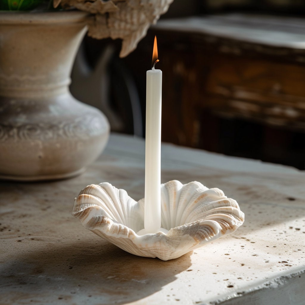 Handmade Shell Candle Holders - Etsy
