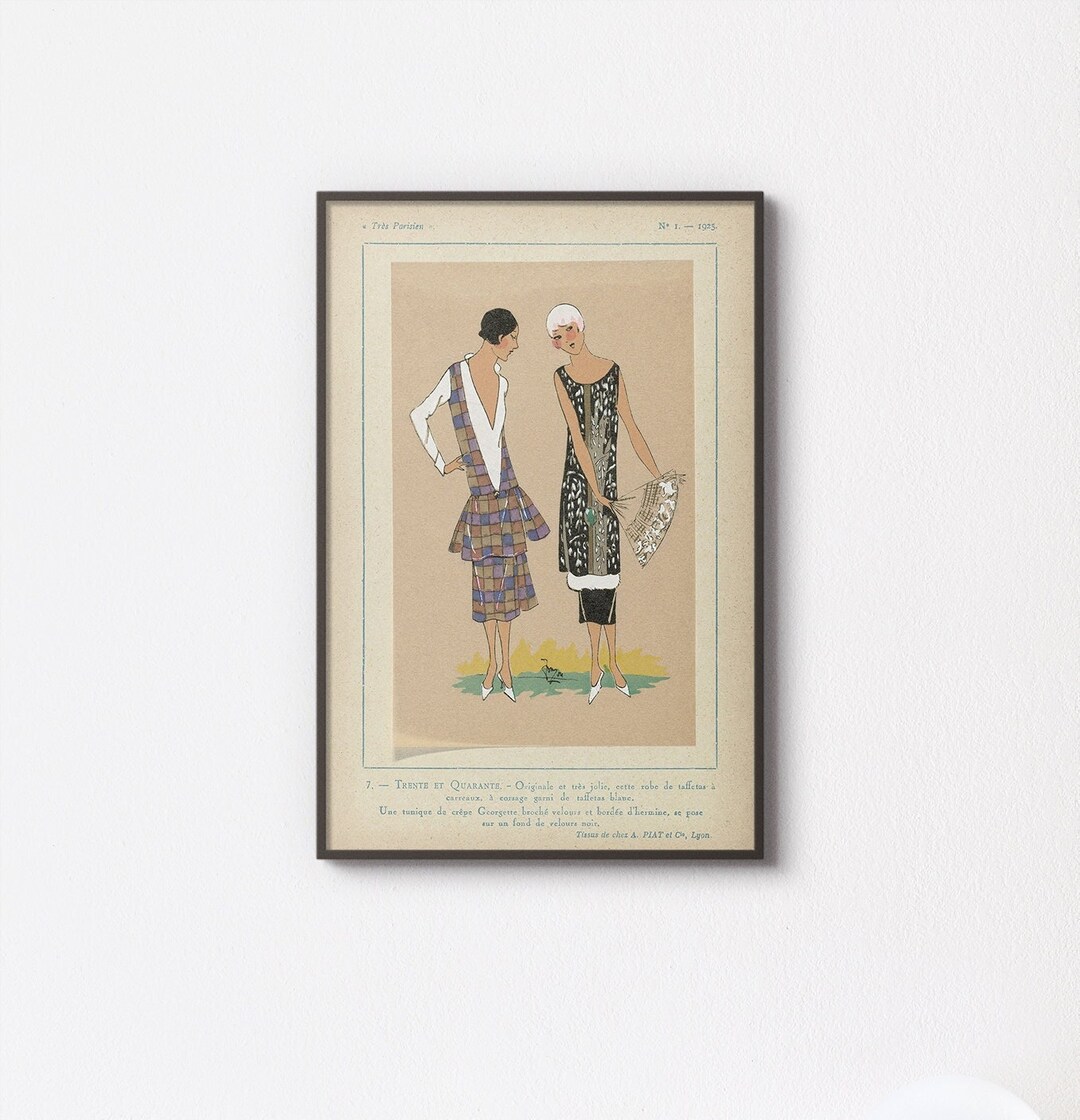 French Art Deco Fashion Illustration From the Magazine "très Parisien ...