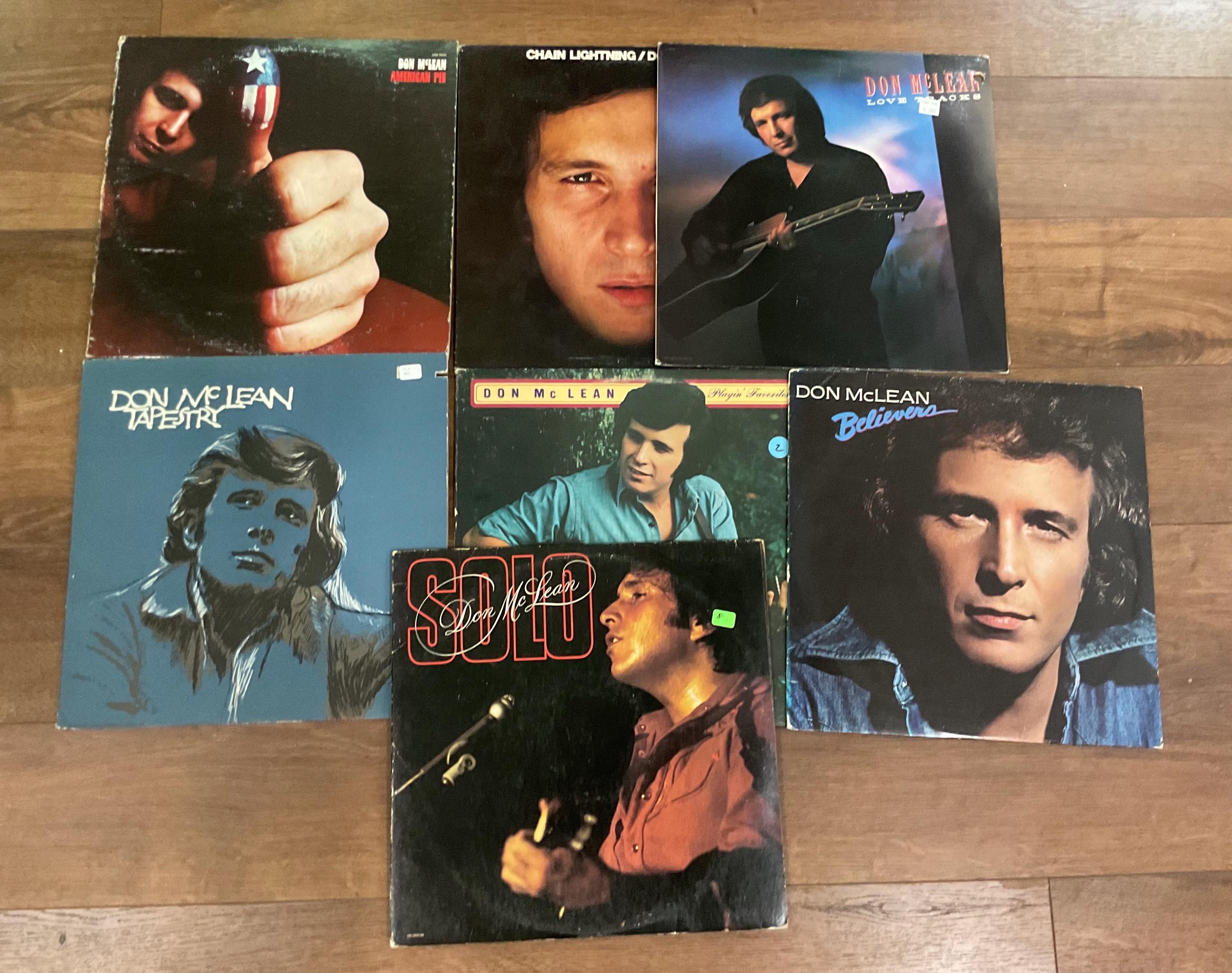Rare Don Mclean Vinyl Record Collection 7 Albums! - Etsy