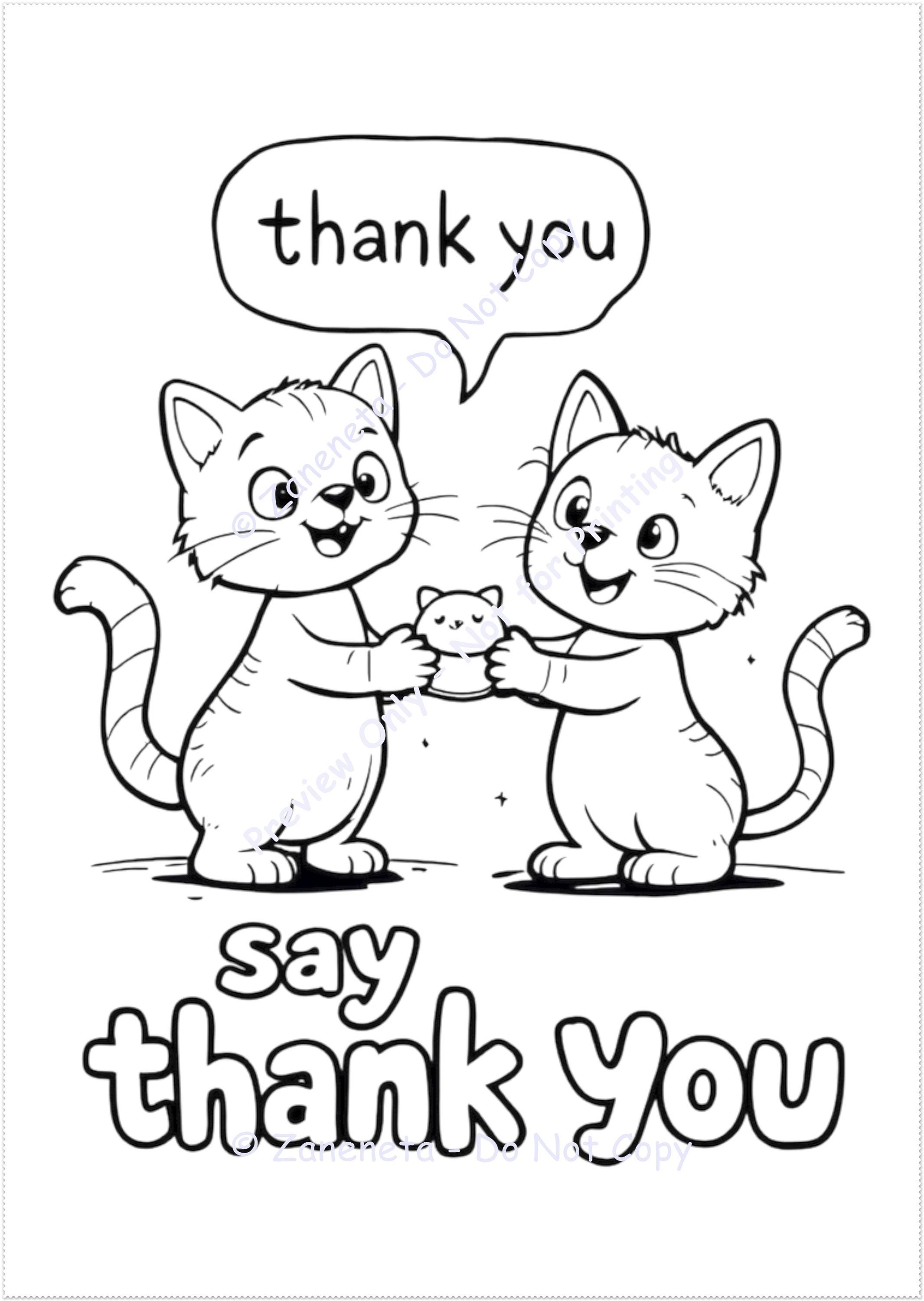 Healthy Habits Coloring Pages for Kids – Cute Animals Routine Book ...