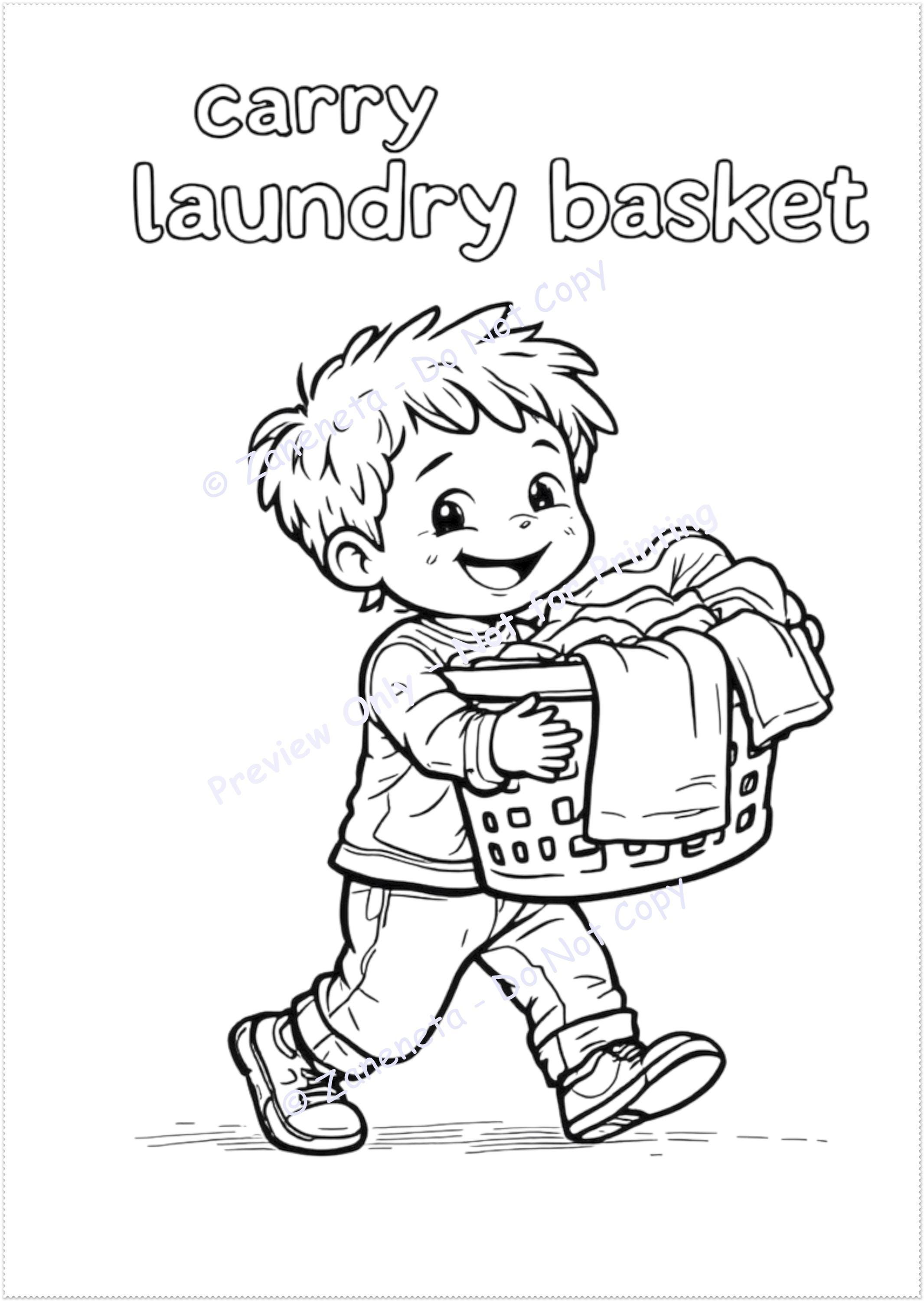 My First Chores Coloring Book Set 1 Home and Pets | Kids Toddler ...