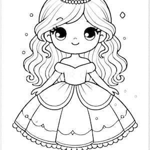 50 Princess Coloring Pages | Printable Fairy Tale Coloring Book for ...