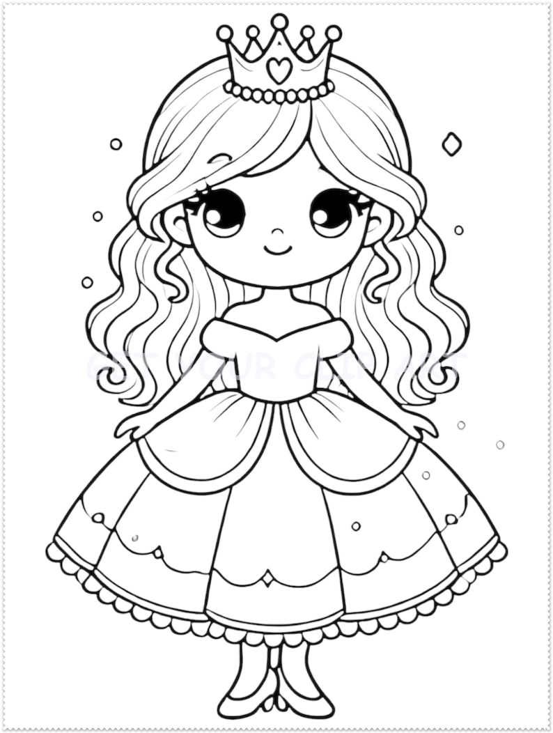 50 Princess Coloring Pages | Printable Fairy Tale Coloring Book for ...