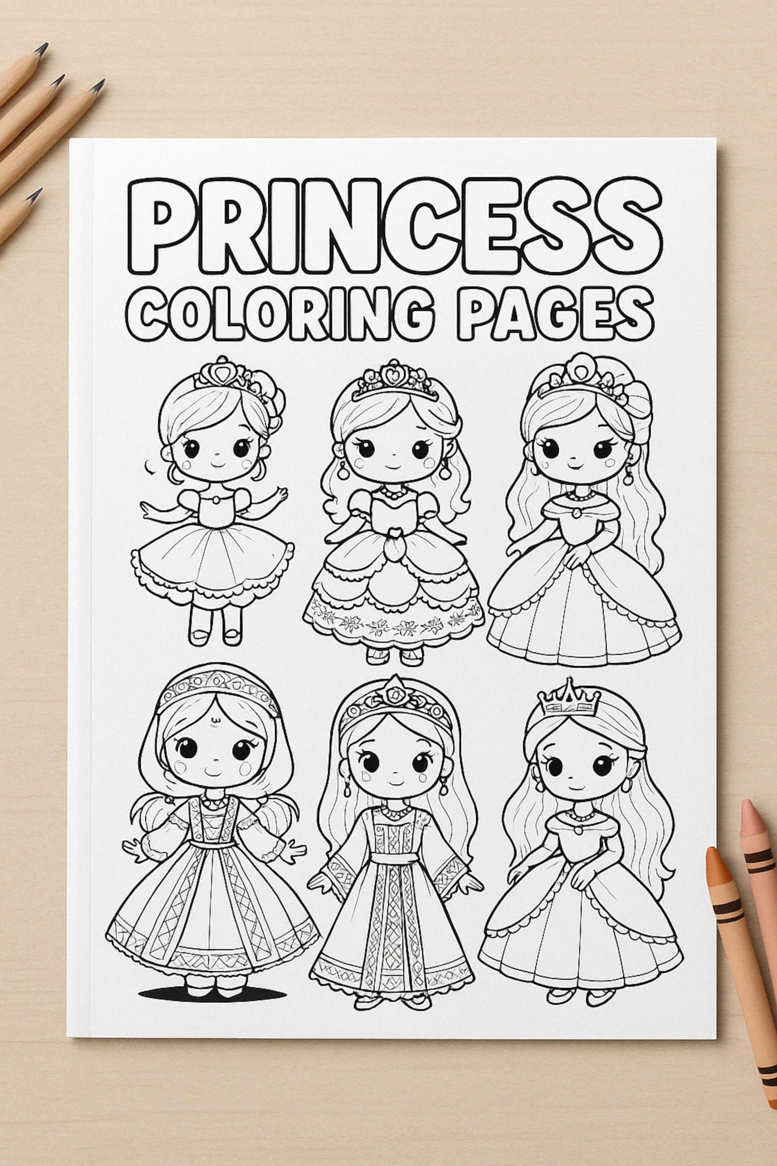 Princesses Around the World Coloring Pages for Kids | Cute Cultural ...