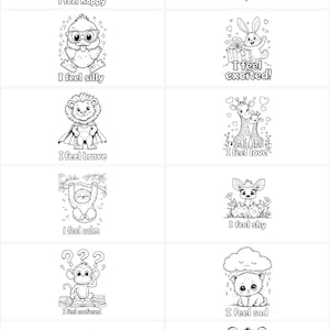 Emotions Coloring Pages for Toddlers and Preschool | Printable Feelings ...