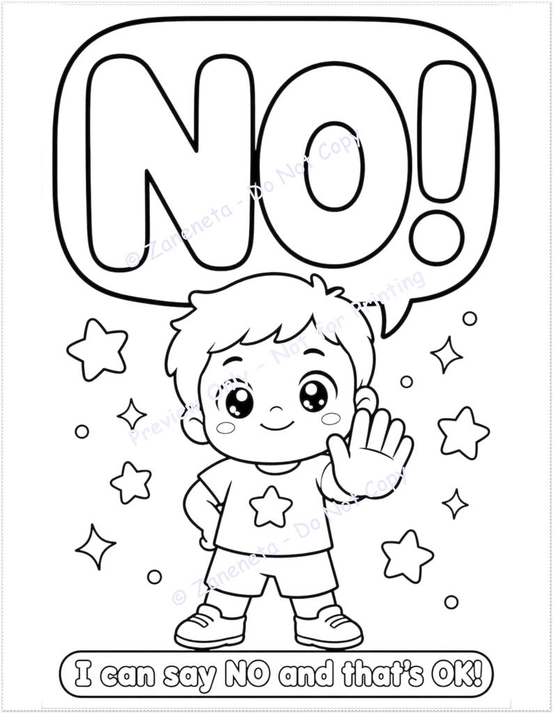 Body Safety Coloring Book for Kids | My Body Belongs to Me, SEL ...