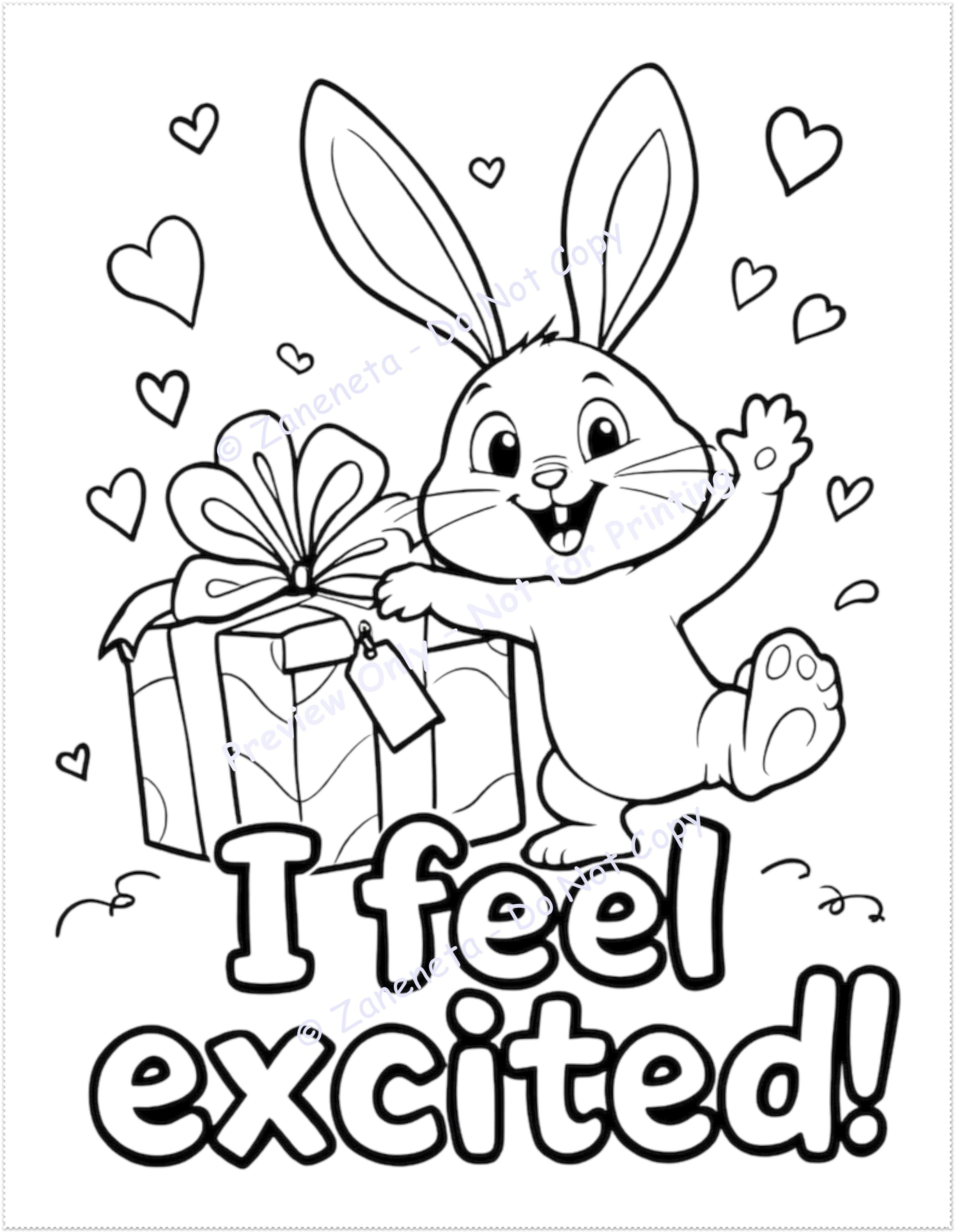 Emotions Coloring Pages for Toddlers and Preschool | Printable Feelings ...