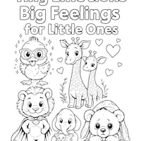 Emotions Coloring Pages | SEL Preschool Printable (PDF) - Etsy