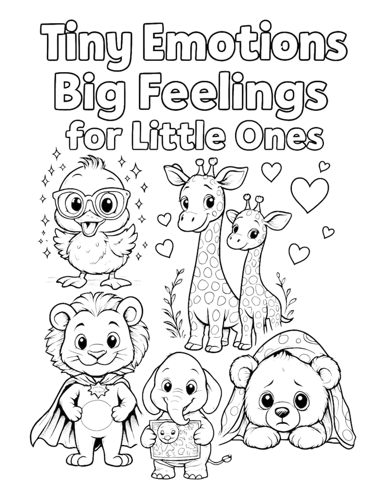 Emotions Coloring Pages for Toddlers and Preschool | Printable Feelings ...