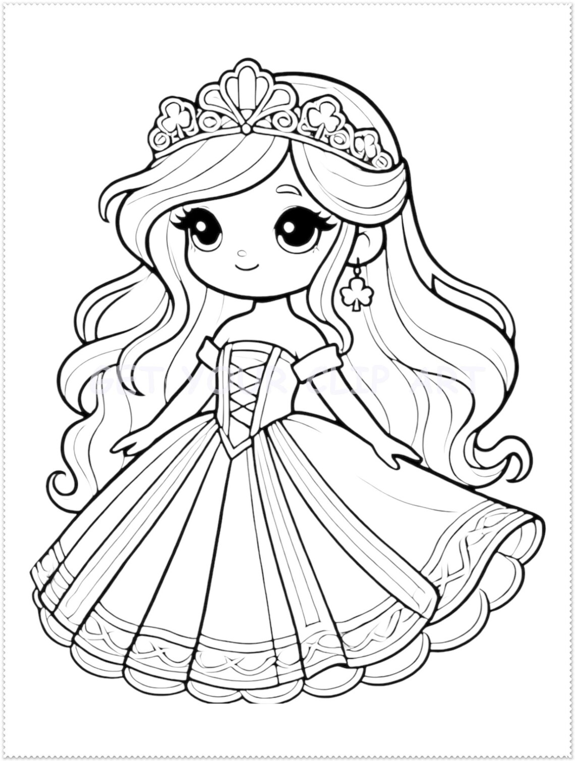 50 Princess Coloring Pages | Printable Fairy Tale Coloring Book for ...