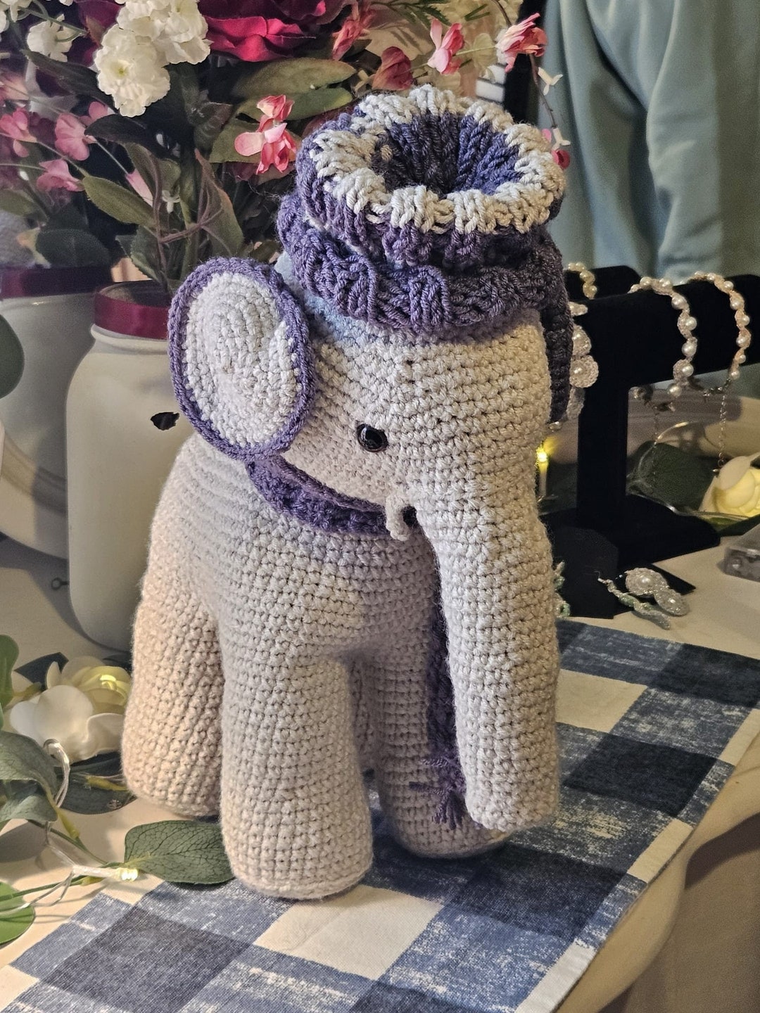 Handmade Crochet Stuffed Elephant - Etsy