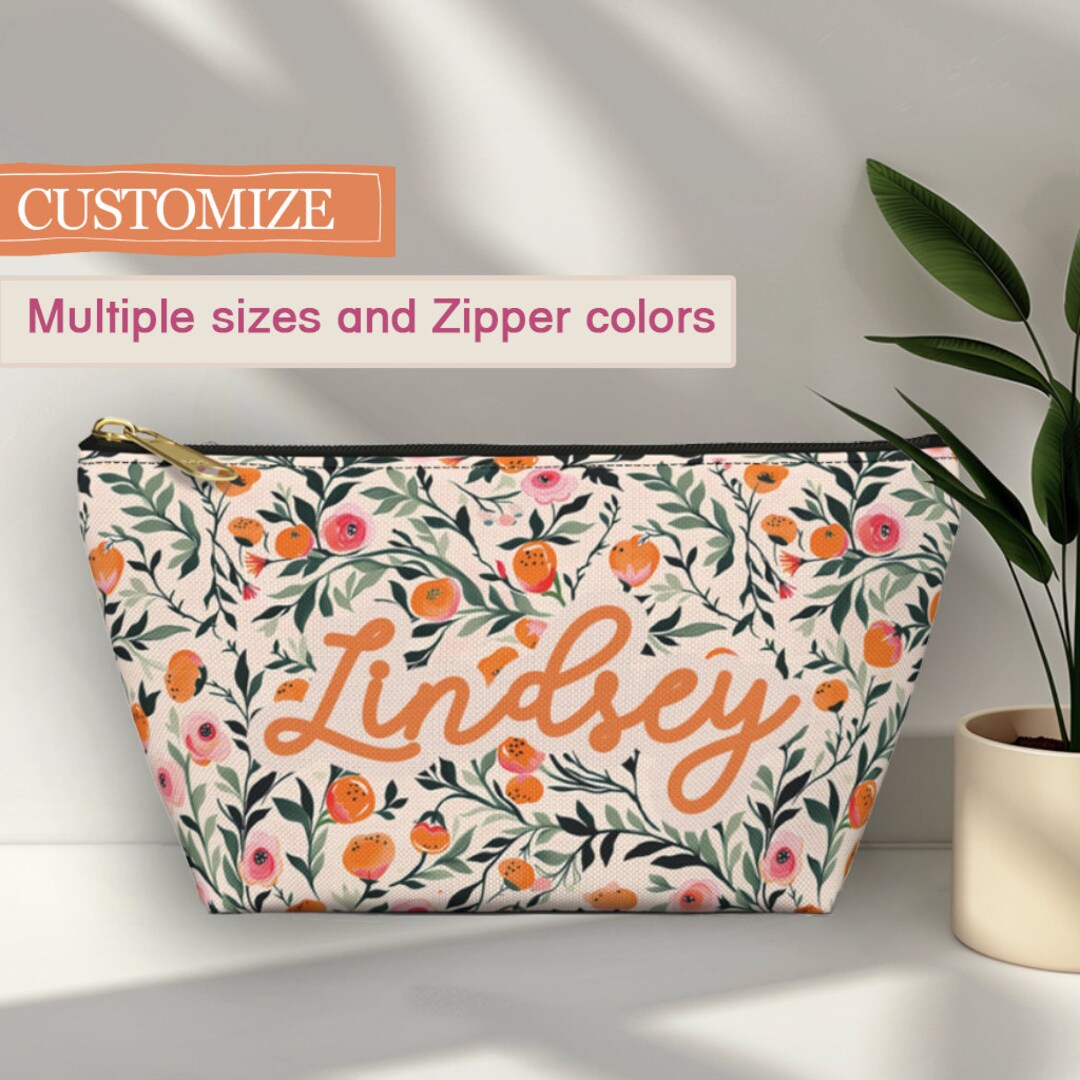 Custom Makeup Bag Personalized Accessory Pouch Small Purse Bag ...