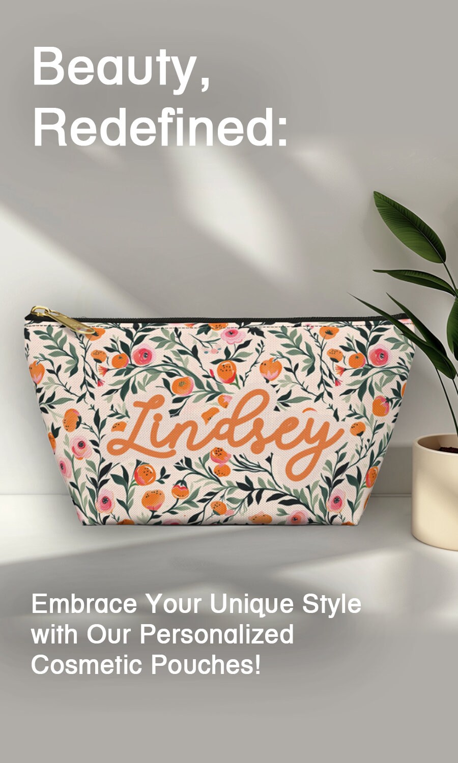 Custom Makeup Bag Personalized Accessory Pouch Small Purse Bag ...