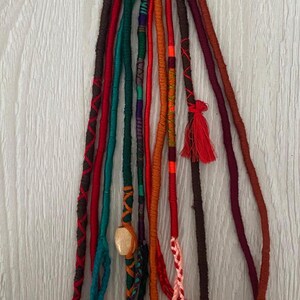 Hair Wrap, Rasta Extension, Hair Clip, Boho Hair Accessories, Dreadlock ...