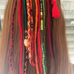 Hair Wrap, Rasta Extension, Hair Clip, Boho Hair Accessories, Dreadlock ...