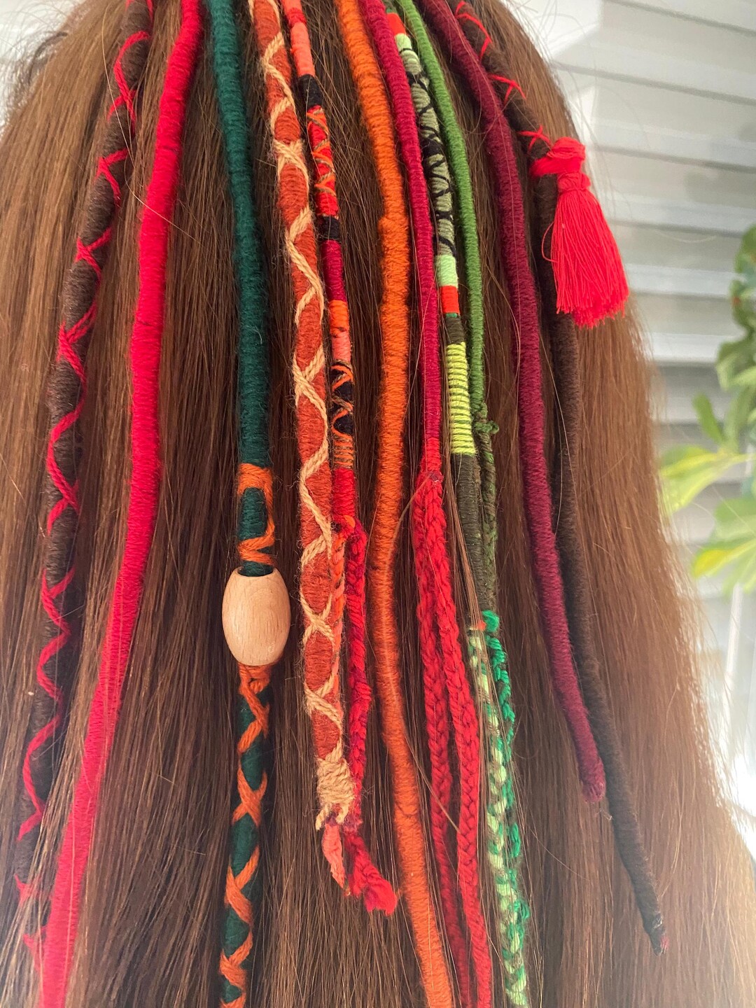 Hair Wrap, Rasta Extension, Hair Clip, Boho Hair Accessories, Dreadlock ...