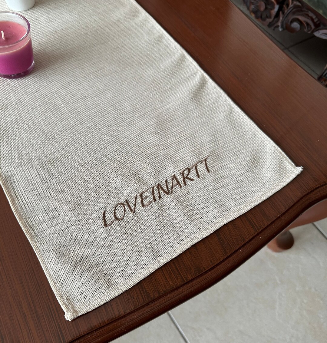 Personalized Table Runner, Table Runner With Custom Name, Wedding Table ...