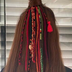 Hair Wrap, Rasta Extension, Hair Clip, Boho Hair Accessories, Dreadlock ...