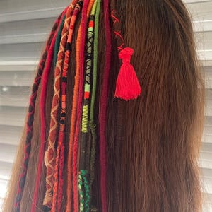Hair Wrap, Rasta Extension, Hair Clip, Boho Hair Accessories, Dreadlock ...