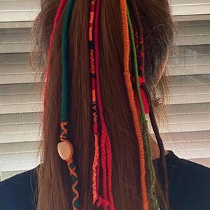 Hair Wrap, Rasta Extension, Hair Clip, Boho Hair Accessories, Dreadlock ...