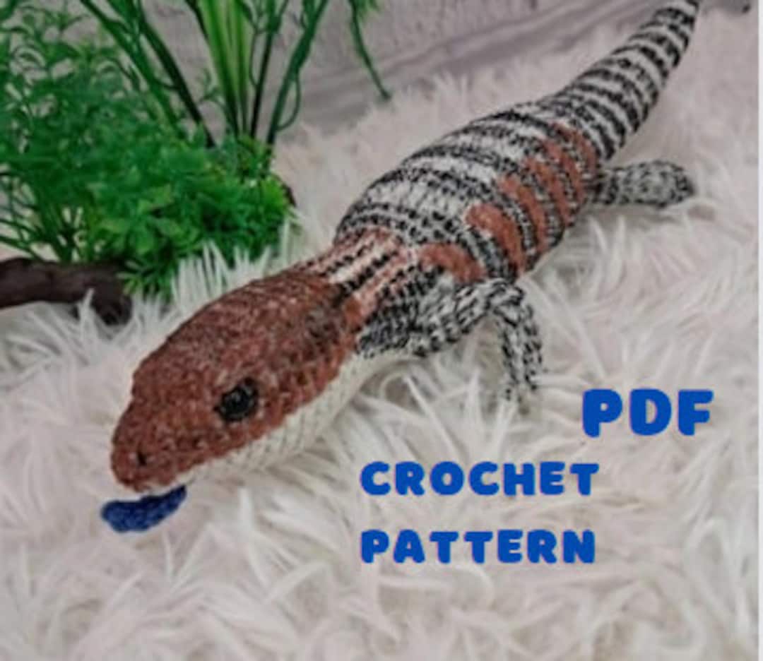Blue Tongued Skink Plush Pattern - Etsy