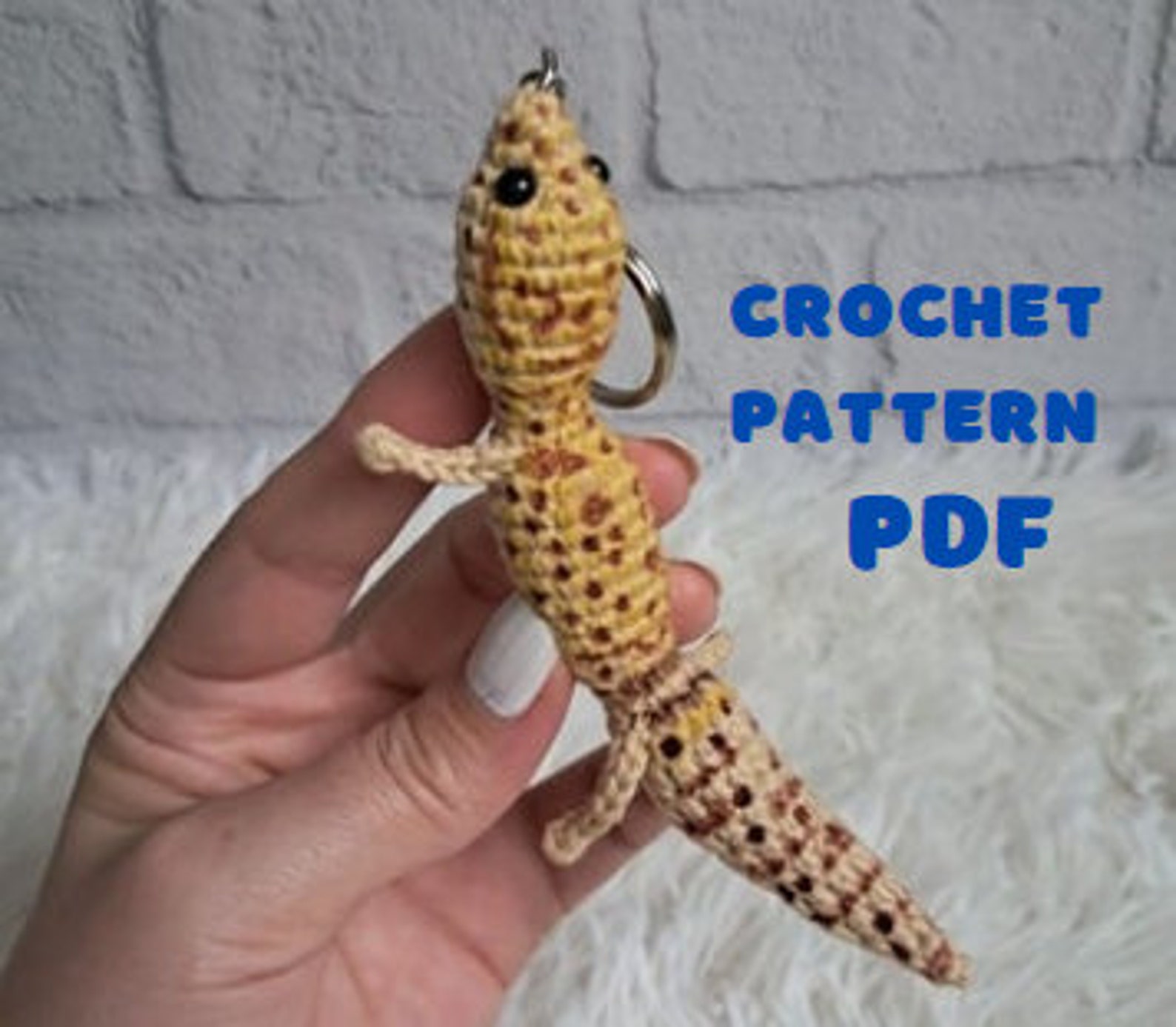 Leopard Gecko Lizard Small Pattern - Etsy