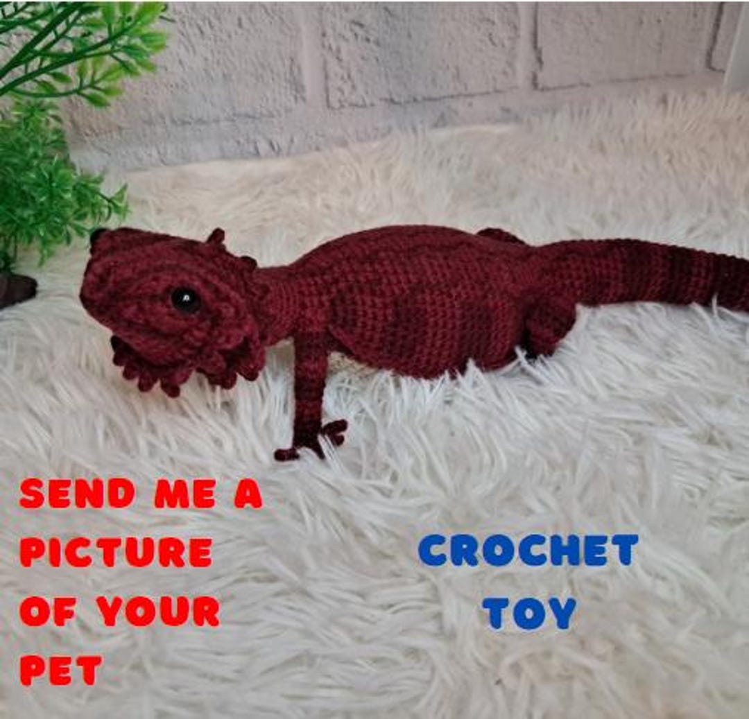 Red Hypo Translucent Bearded Dragon Toy - Etsy