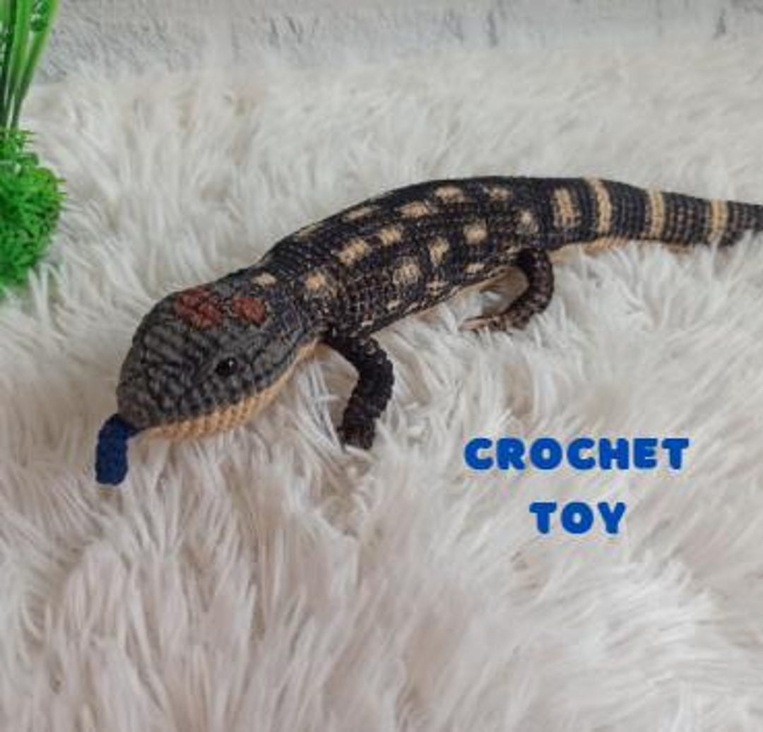 Blue Tongued Skink Plush Toy - Etsy