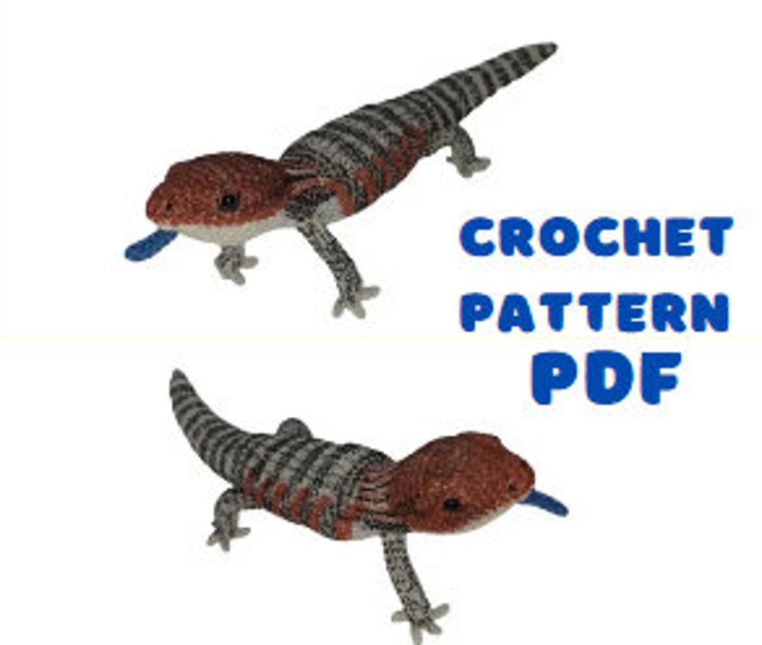 Blue Tongued Skink Plush Pattern - Etsy