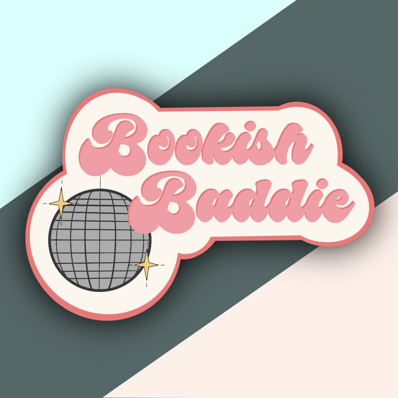 Bookish Baddie Sticker - Etsy