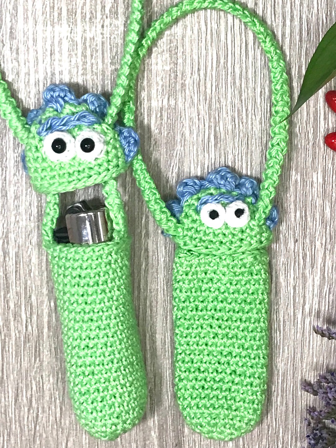 Pickle Rick Knitted Lighter Keeper - Etsy