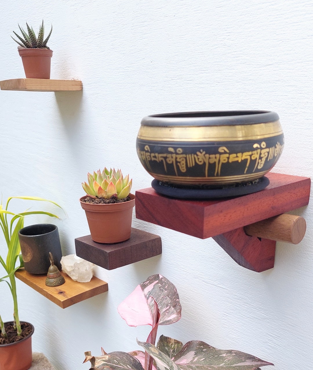 Exotic Wood Mini Floating Shelf 3.5 Inch Wide - Etsy