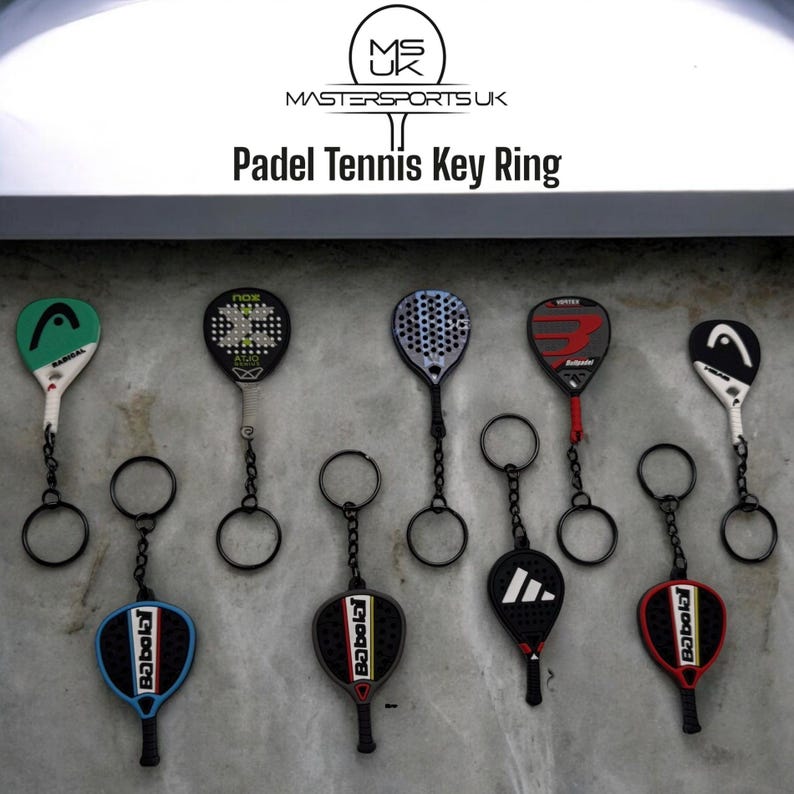 Padel Tennis Keyring, Keychain, Silicone Keyring, Tennis Keyring ...