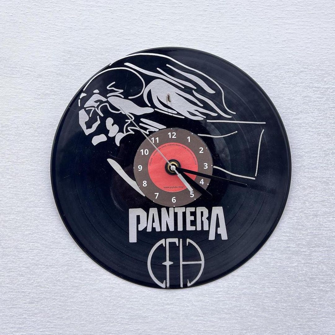 Pantera Vinyl Clock Retro Music Decor Unique Wall Art - Etsy
