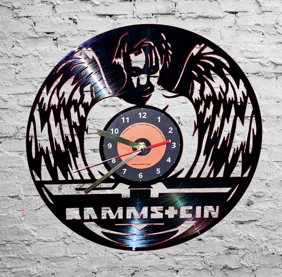 Rammstein Vinyl Clock Retro Music Decor Unique Wall Art - Etsy