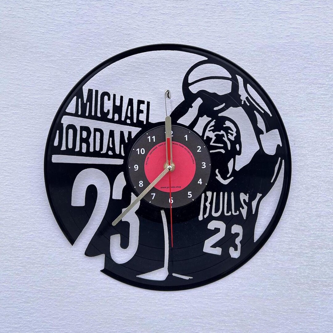 Michael Jordan Vinyl Clock - Retro Music Decor - Unique Wall Art - Etsy