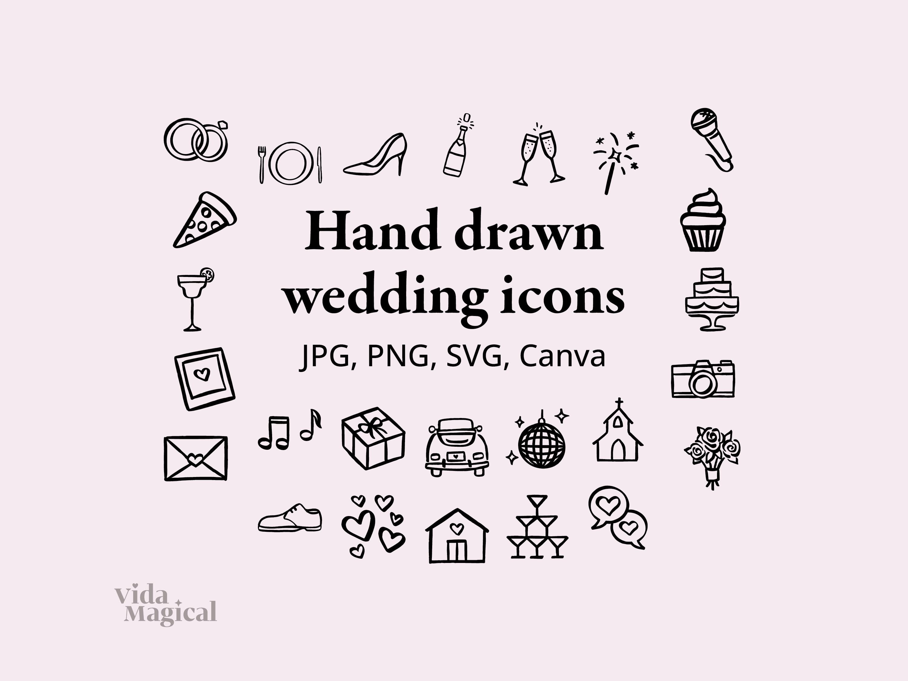 Wedding timeline icons 60 photos - Vianawedding.com